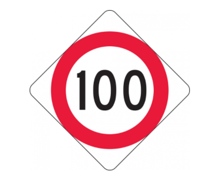 Temporary Speed Restriction Single-sided Sign | Road Signs, Stands ...